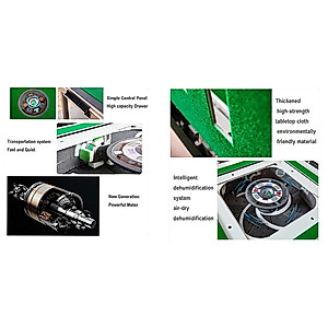 usamjtable Automatic Mahjong Table4-Legs Dining Table Style with 44mmTiles Hard Tabletop Cover Included