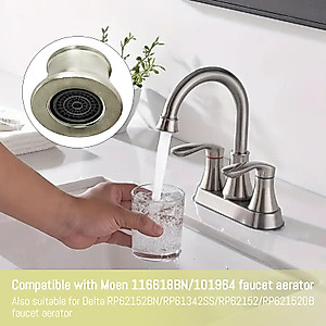 Moen Kitchen Faucet Aerator Replacement - Fits Delta Faucet, 2.2 GPM Brushed Sink Aerator