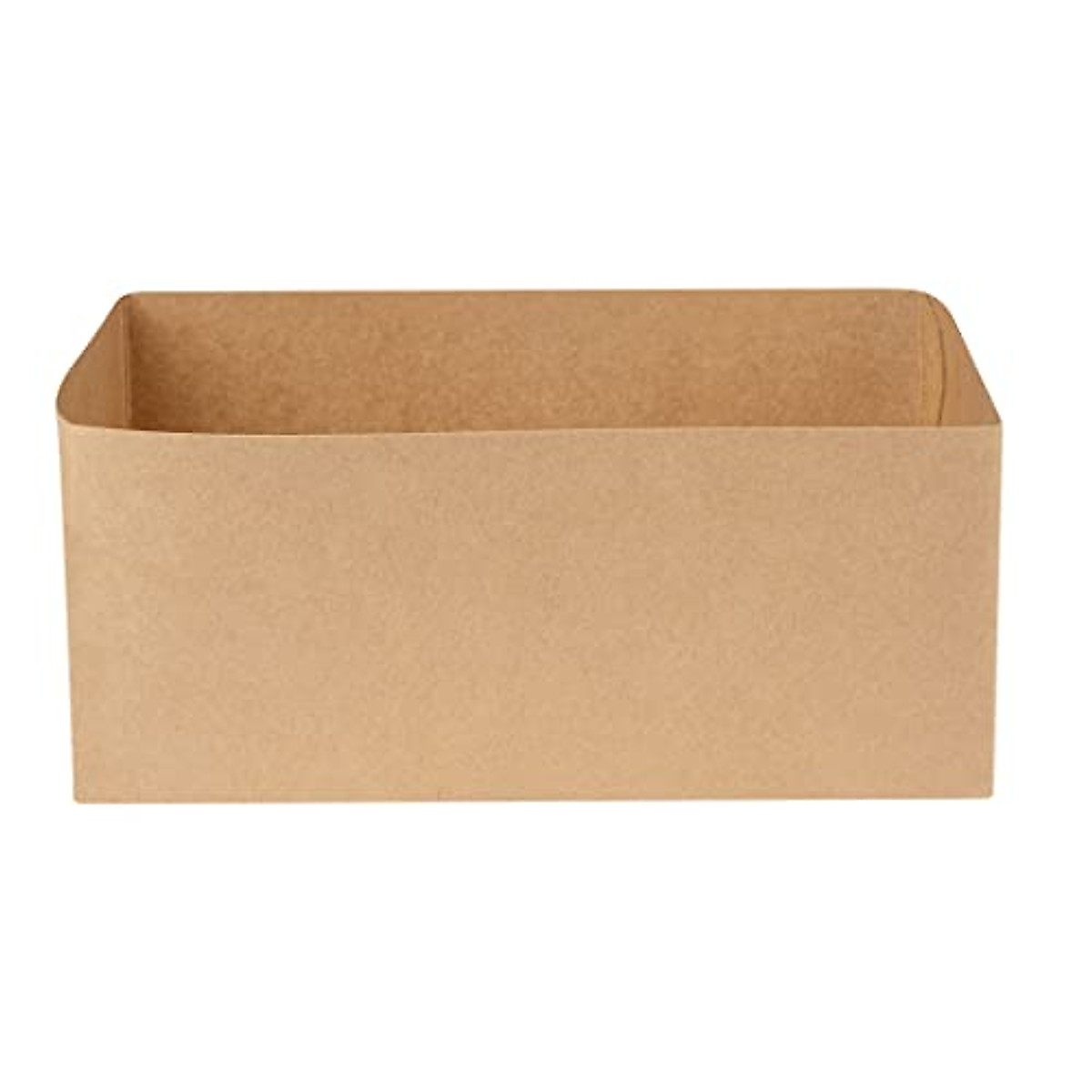 Restaurantware Bio Tek 8.4 x 6 x 3.5 Inch Burger Trays 100 Disposable Paper Food Trays - Recyclable Sturdy Kraft Paper Movie Snack Trays For Meals Snacks And Baked Goods