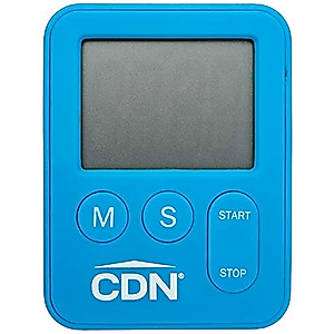 CDN Mini Digital Kitchen Timer with Easy to Read Display and Magnetic Back, 100 Minute Maximum, Blue (TM28-B)