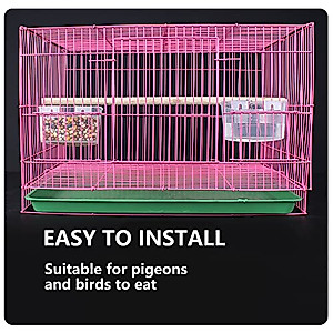 Pigeon Feeder Bird Feed Cup Cage Food Dish Cup for Bird Pigeon Parrot Rabbit Chicken Duck Poultry Water Feeder