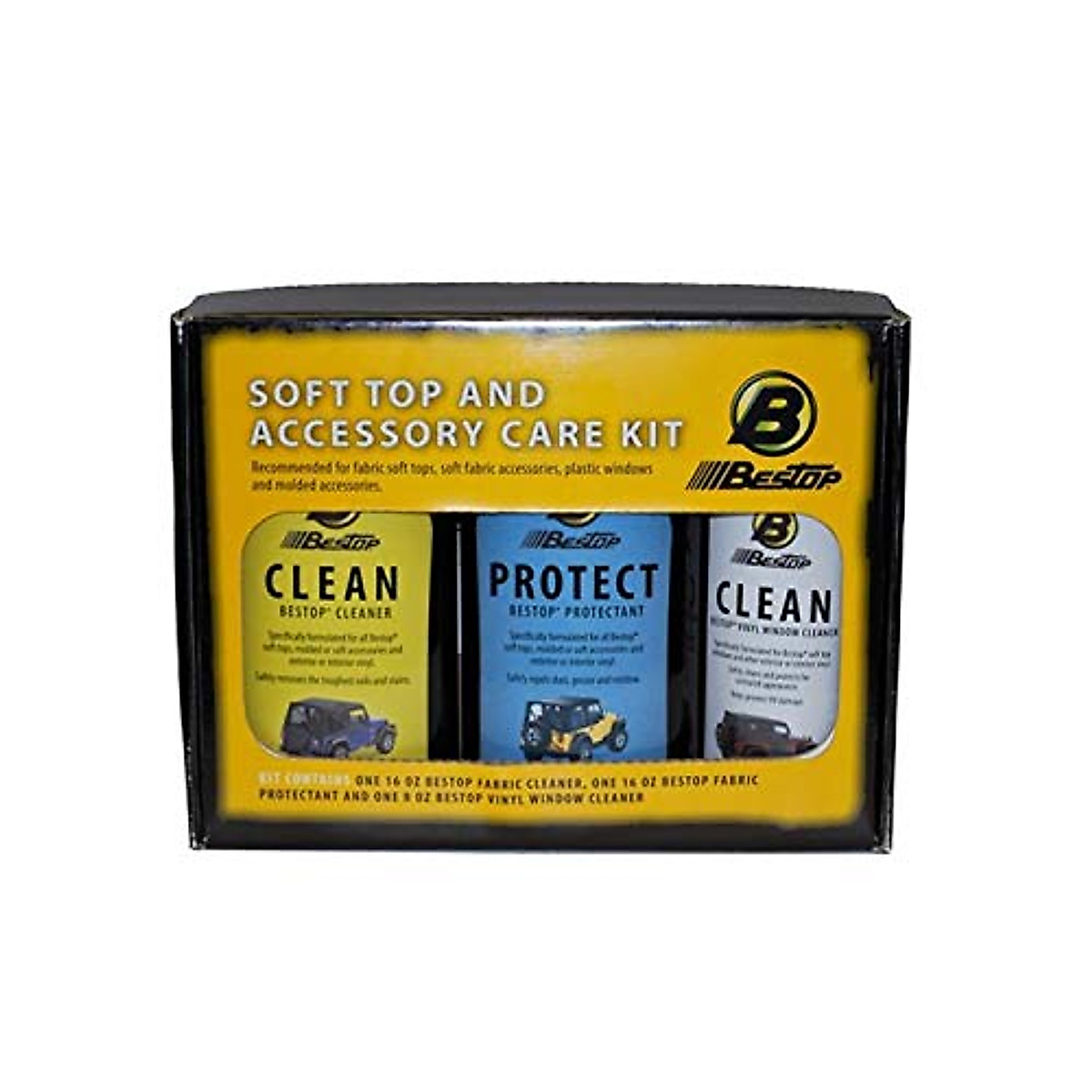 Bestop 11205-00 Jeep Soft Top Cleaner and Protectant Pack