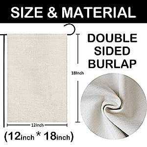 Welcome Garden Flags Courtyards Double Sided Decorative House Flag Welcome To Our Home Outside Seasonal Holiday Yard Flag Watercolor Durable Burlap Farmhouse Flags 12.5 x 18 Inch Welcome Banner