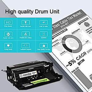 520Z 52D0Z00 Compatible (1 Pack, Black) Imaging Drum Unit Replacement for Lexmark MS710dn MS710n MS711dn MS810de MS810dn MS810dtn MS810n MS811dn MS811dtn MS811n MS812de MS812dn MS812dtn Printer - NUC