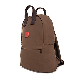 Manhattan Portage WAXED NYLON GOVERNORS BACKPACK, Dark Brown
