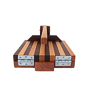 Central Coast Woodworks Hardwood Tortilla Press - Oak & Walnut - 10 inch