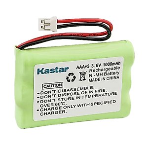 Kastar 1-Pack AAAX3 3.6V PH 1000mAh Ni-MH Battery for Motorola MBP33, MBP36 MBP36PU Baby Monitor, TFL3X44AAA900 CB94-01A and Graco 2795DIG1, 2791, 2796VIB1, TMK NI-MH, iMonitor Vibe