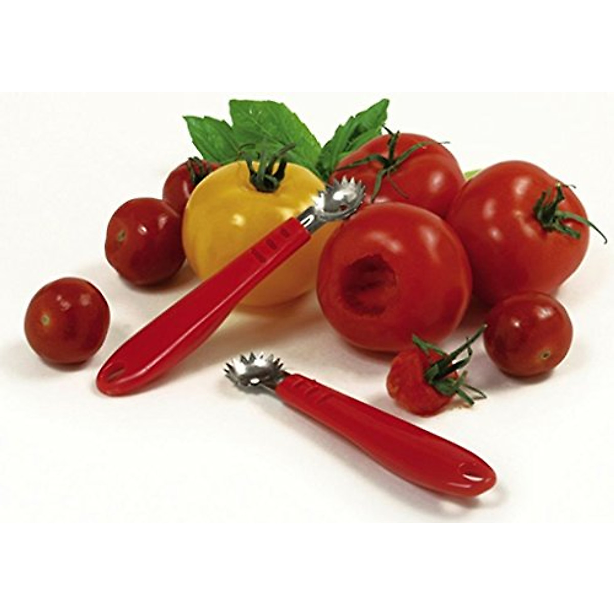 Norpro Stainless Steel Strawberry/Tomato Corer w/Plastic Handle (Pack of 2)