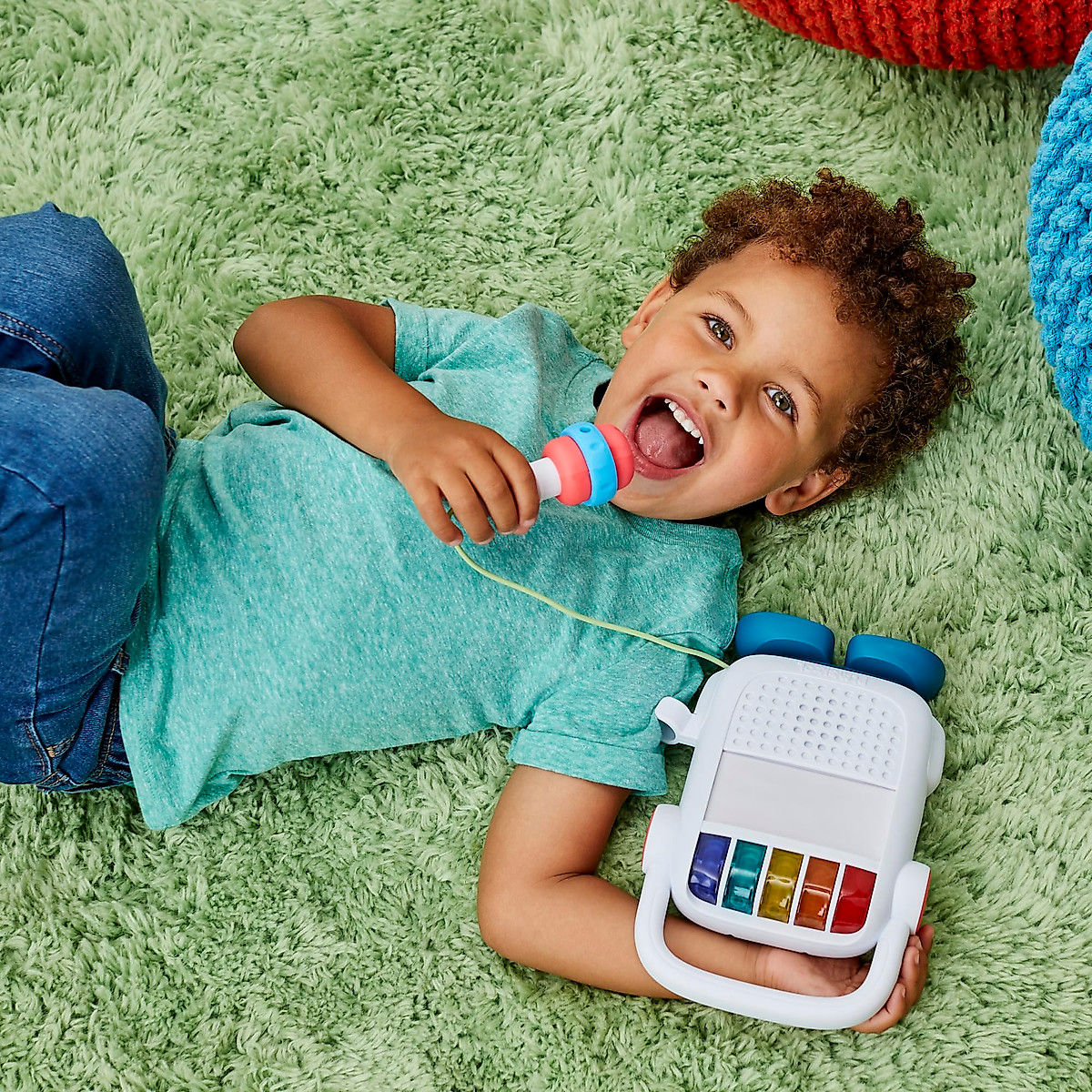 Playskool Rock n’ Roll Bot, Kids Bluetooth Speaker and Voice Changing Karaoke Microphone Toy, Ages 3 and Up (Amazon Exclusive)