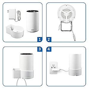 STANSTAR Wall Mount for Deco X68/XE75/XE75 Pro/AXE5300/AXE5400 WiFi 6 Whole Home Mesh WiFi System, Sturdy Wall Mount for Deco X68 AX6600 Router Without Messy Wires