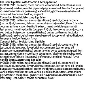 Burt's Bees Lip Balm Easter Basket Stuffers, Moisturizing Lip Care Spring Gift, for All Day Hydration, 100% Natural, Original Beeswax, Cucumber Mint, Coconut & Pear & Vanilla (4 Pack)