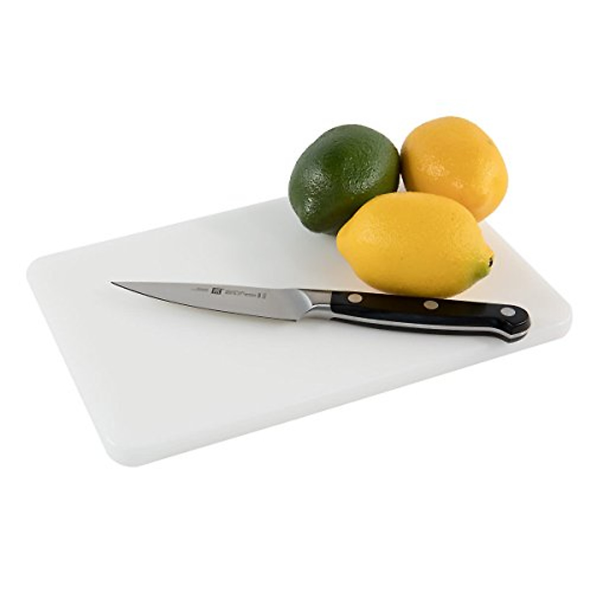 Plastic Bar Cutting Board for Restaurants, 3 Pack - 10 x 6 Inch, White