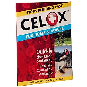 CELOX First Aid Temporary Traumatic Wound Treatment 2g, 10-Pack