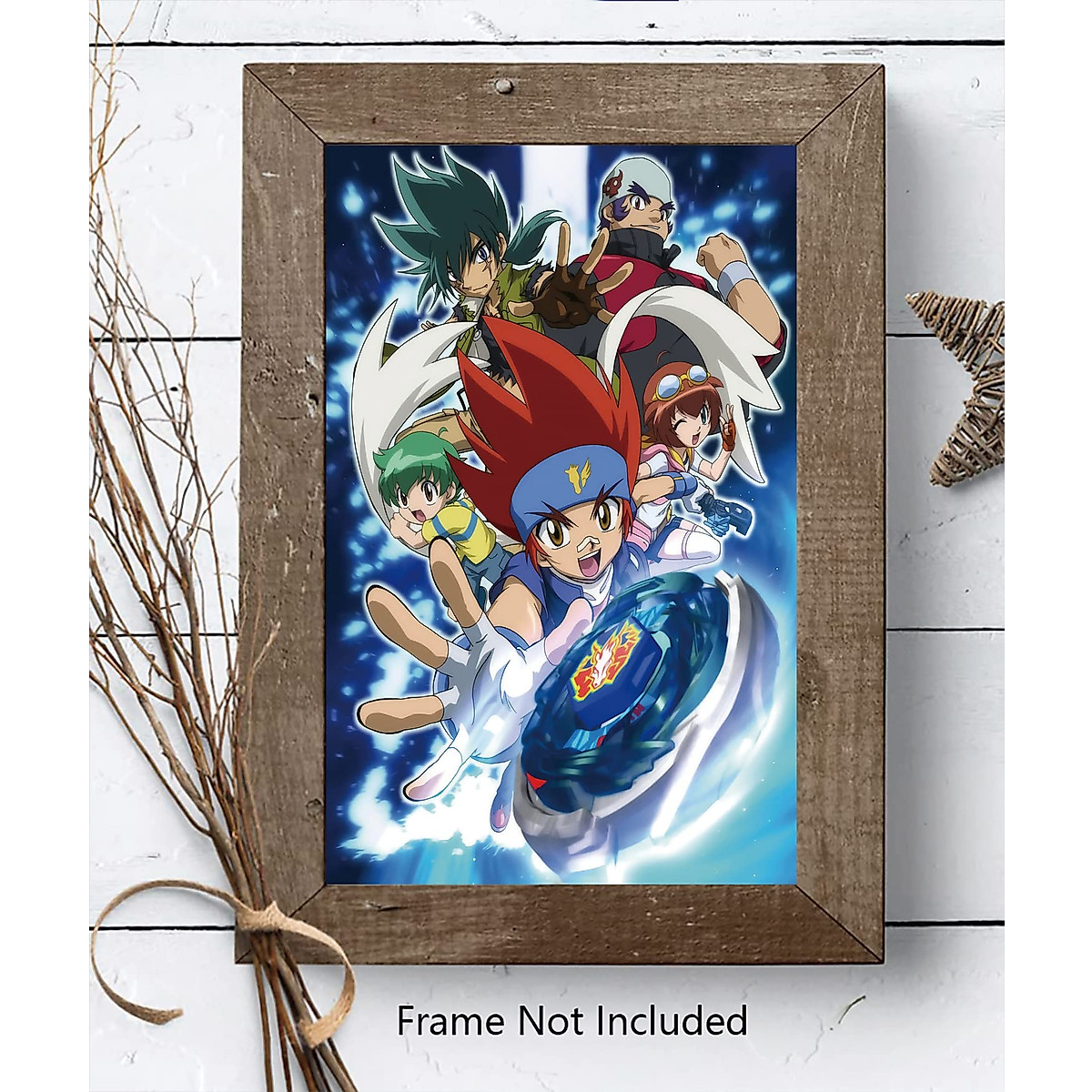 Christ-EZ Anime Cartoons Beyblade Metal Fusion Cool Wall Decor Art Print posters for room aesthetic- Matte Poster Frameless Gift 11 x 17 inch(28cm x 43cm)