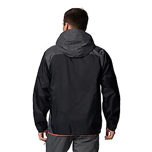 Columbia Men's Glennaker Lake Rain Jacket, Black/Grill, 4X Tall