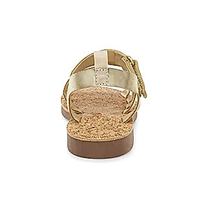 OshKosh B'Gosh Girls Raquel Sandal, Gold, 6 Toddler
