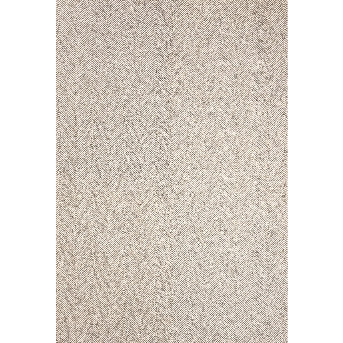 Restoration and Renovation Modern Herringbone Chevron Collection Handmade Wool Area Rug - Durable for High Traffic, Contemporary Design for Living Room, Bedroom, Dining Room Decor (CHV-D, 9' x 12')