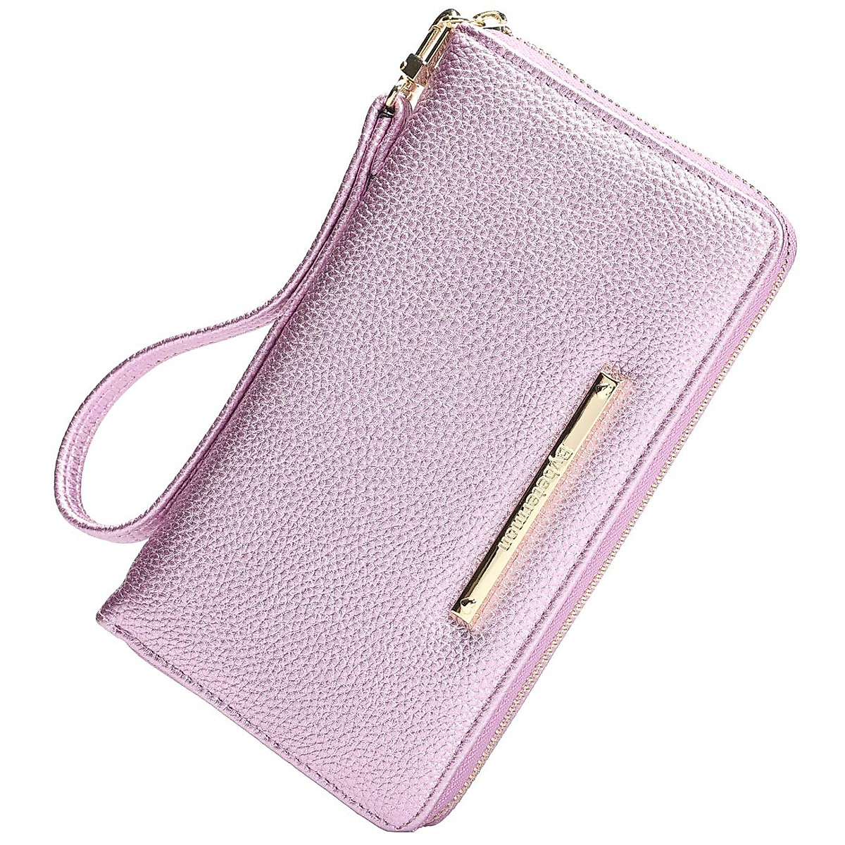 Bybetermon Women's Wallet Zip Around Wristlet RFID Blocking Purse Travel Wallet Clutch for Woman Men