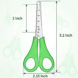 150 Pack Scissors Bulk Scissors 5 Inch Blunt Tip Kids Safety Bulk Pack of Scissors for School Craft Projects