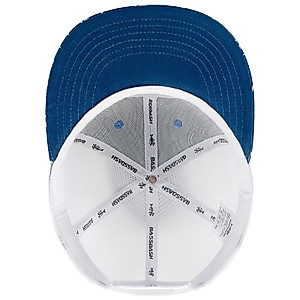 BASSDASH Flat Brim Trucker Cap Adjustable Snapback Hat Mesh Back for Men Women