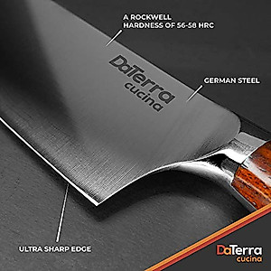 DaTerra Cucina Chef Knife - 8 Inch | Eisenrose - Sharp German Steel - Professional Kitchen Knives