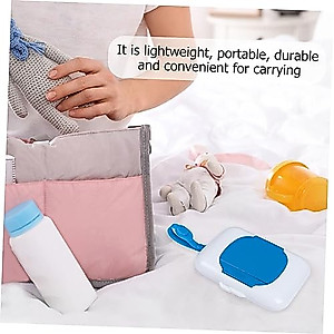Cabilock 2Pcs wet tissue case outdoor wet wipe dispenser wipe warmer stroller baby holder pacifier wipes diaper tissue box wipes container storage box travel wipes case wet wipes