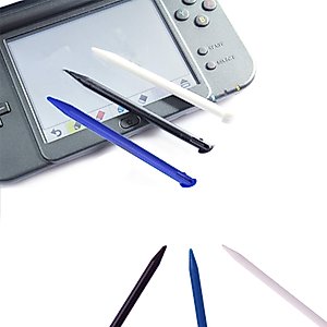YouU 6 Pcs Colorful Plastic Replacement Touch Screen Stylus Pen, Compatible with Nintendo New 3DS XL, New 3DS LL