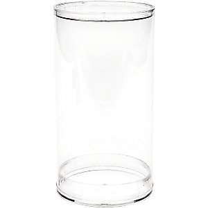 Plymor Plastic Action Figure Tube, 3" Wide by 5.5" Tall, with Clear Acrylic Base