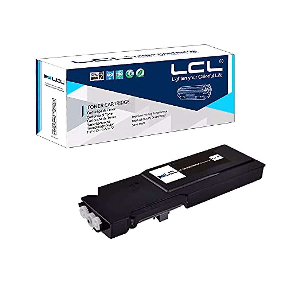 LCL Remanufactured Toner Cartridge Replacement for Xerox C400 C400D C400DN C405 MFP C405DN C405N 106R03512 106R03500 5000Pages C400V C400N C405V (1-Pack Black ) Display Non-OEM