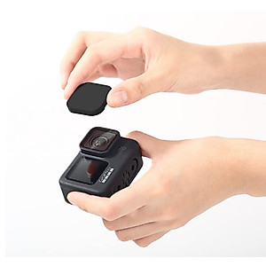 VIZEMO 4 Pieces Lens Cap for GoPro Hero11Mini/11/10/9 Hero Black Protective Silicone Cover Accessories (for Gopro 9/10/11 Hero)