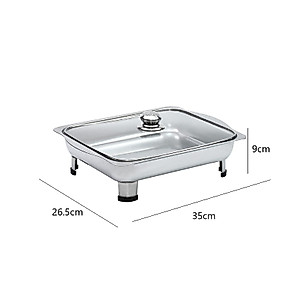 Chafing Dish Buffet Dish Tray Serving Tray Stainless Steel Chafer for Catering Events Holidays, arc