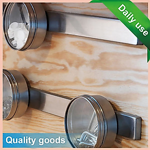 MIKEDE Strong Rare Earth Neodymium Magnets, Heavy Duty Bar Magnets with Double-Sided Adhesive, Powerful Pull Force, Perfect for Fridge, Garage, Kitchen, Science, Craft, Office, DIY 60x10x3mm 6pack