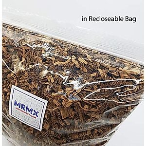 MRMX (1/2 Pound 8 oz natural Tan Kraft Crinkle Cut Paper Shred Filler for Gift Wrapping & Basket Filling Comes In a Reclosable Poly Zip Lock Bag