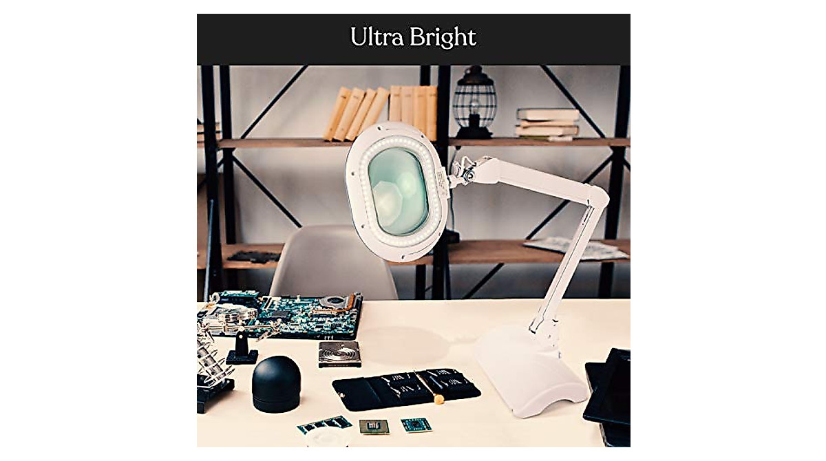 Brightech LightView Pro: 2-in-1 Magnifying Lamp