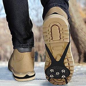 Ideas In Motion Tread Pro Unisex Ice Cleats 1-Size Fits All Black - Case of: 1