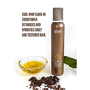 Surface Hair Curls Trio Box Set, Shampoo, Conditioner And Leave-In Conditioner For Healthy And Defined Curly And Wavy Hair, Vegan And Paraben Free