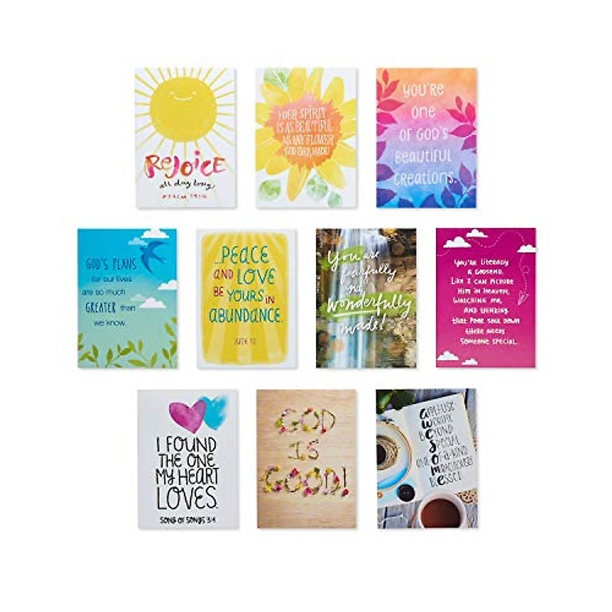 American Greetings Religious Lunch Box Notes for Kids, Faith and Joy (40-Count)