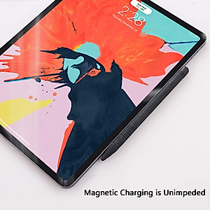 Silicone Case Compatible with Apple Pencil 2nd Generation Holder Sleeve Skin Pocket Cover Accessories Kit Fit for Ipad Pro 11 12.9 Inch 2018, Soft Grip Pouch with 2 Protective Nib Covers