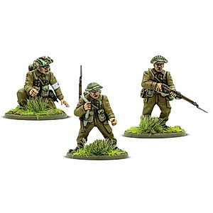 WarLord Bolt Action British & Canadian Army 1943-1945 Starter Set 1:56 WWII Military Table Top Wargaming Plastic Model Kit 402011020