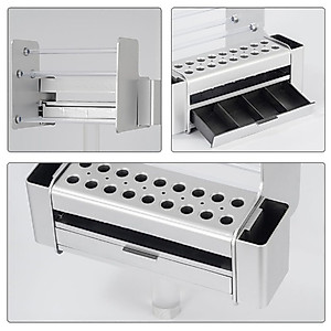 Gadpiparty Desktop Tool Organizer Rack Screwdriver Tool Storage Rack Portable Tool Storage Holder with Drawer