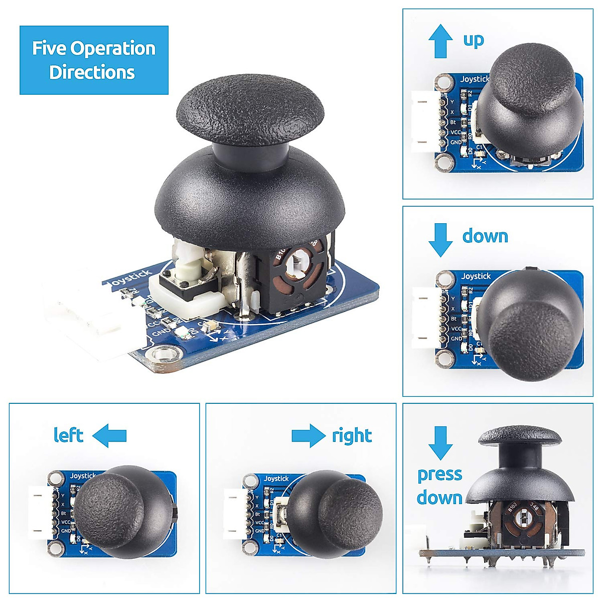 Joystick PS2 Module - SunFounder DC 5V Joystick Breakout Module Game Controller Compatible with Arduino and Raspberry Pi