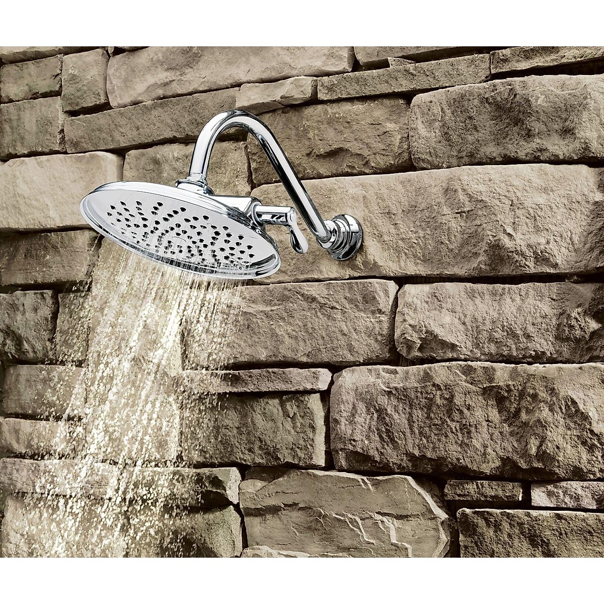 Moen S1311 Isabel Two-Function Showerhead with Immersion Technology at 2.5 GPM Flow Rate, 8-Inch, Chrome
