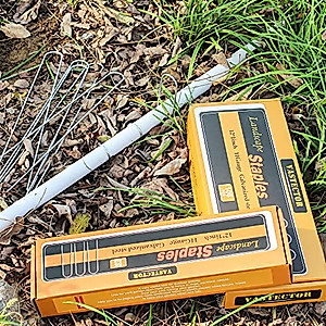 106-Pack Anti-Rust 12 Inch 11 Gauge Round-Top Heavy-Duty U-Shaped Garden Securing Stakes/Spikes/Pins/Pegs