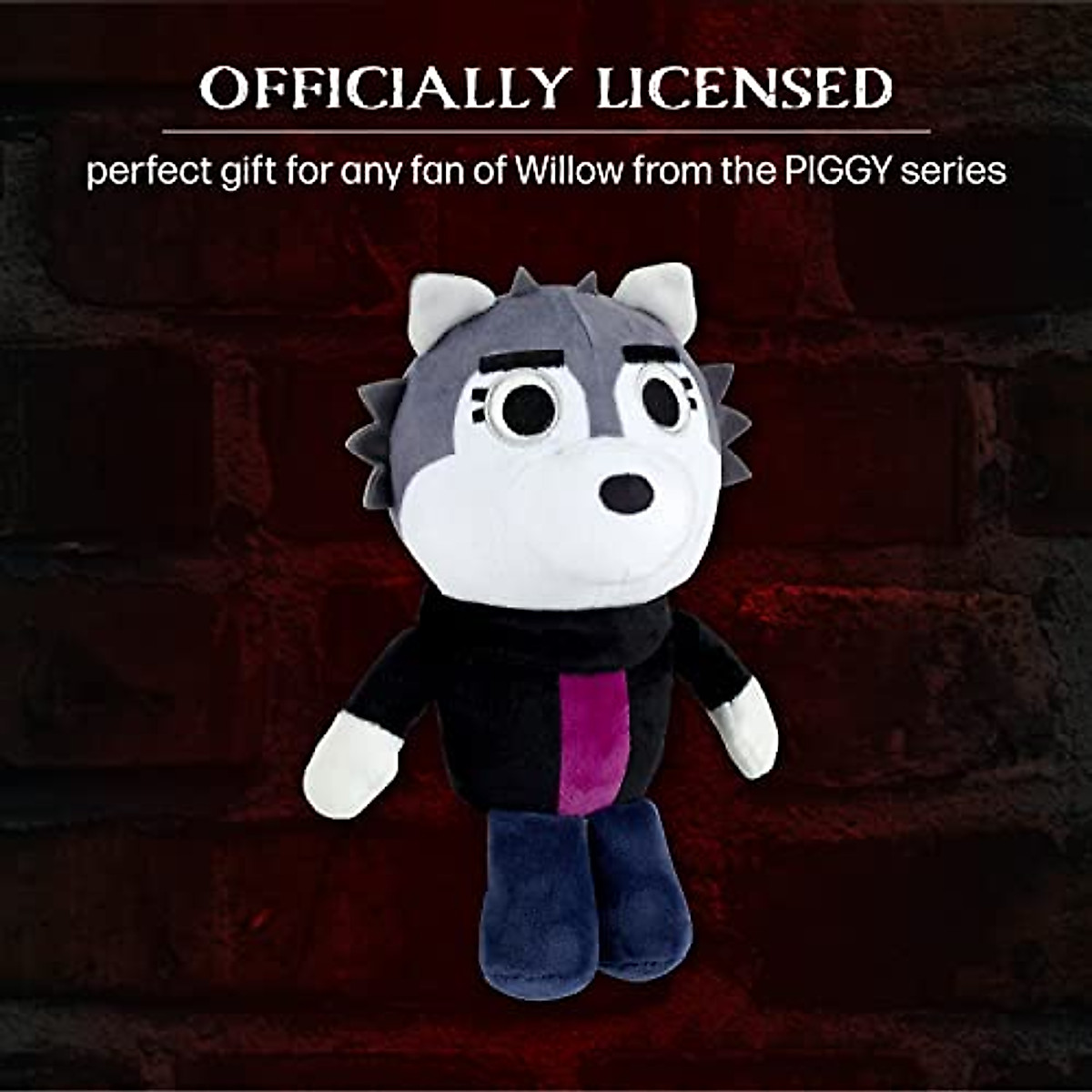 PIGGY Willow Plush Toy Stuffed Animal, Series 1 Piggy Collectible, Willow, 8"