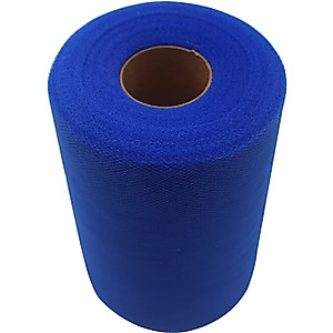 Tulle Fabric Rolls, 6 Inch by 100 Yards(300 feet), Fabric Spool Tulle Ribbon for DIY Tutu Bow Baby Shower Birthday Party Wedding Decorations Christmas Craft Supplies