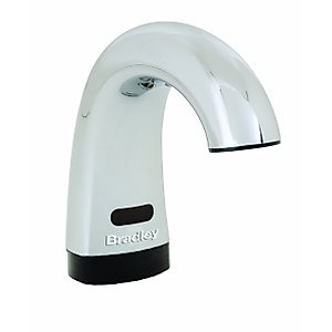 Bradley Emergency Fixtures 6315-000000 Lavatory Mounted Sensored Soap Dispenser, 27 oz. Capacity, 5-1/2" Spout
