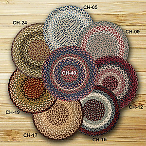 Earth Rugs Chair Pad, 15.5", Chocolate/Natural