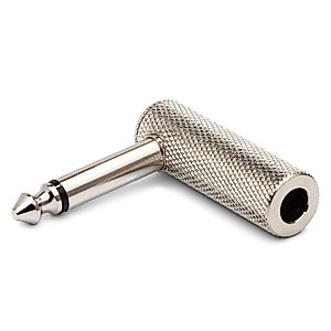 Hosa GPP-151 1/4" TS to 1/4" TS Right Angle Adaptor