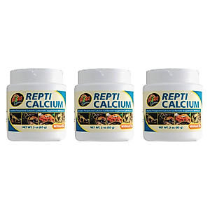 Zoo Med 3 Pack of Repti Calcium Without D3, 3 Ounces Each