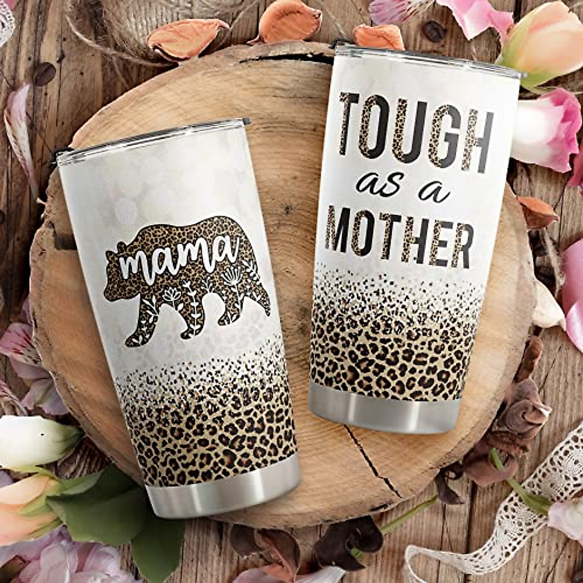 Macorner Mothers Day Gifts - Birthday Gifts for Mom Nana & Mothers Day Gifts From Daughter Son - Mom Gifts Mother's Day Christmas Gifts For Women Mom Grandma - Stainless Steel Bear 20oz Tumbler